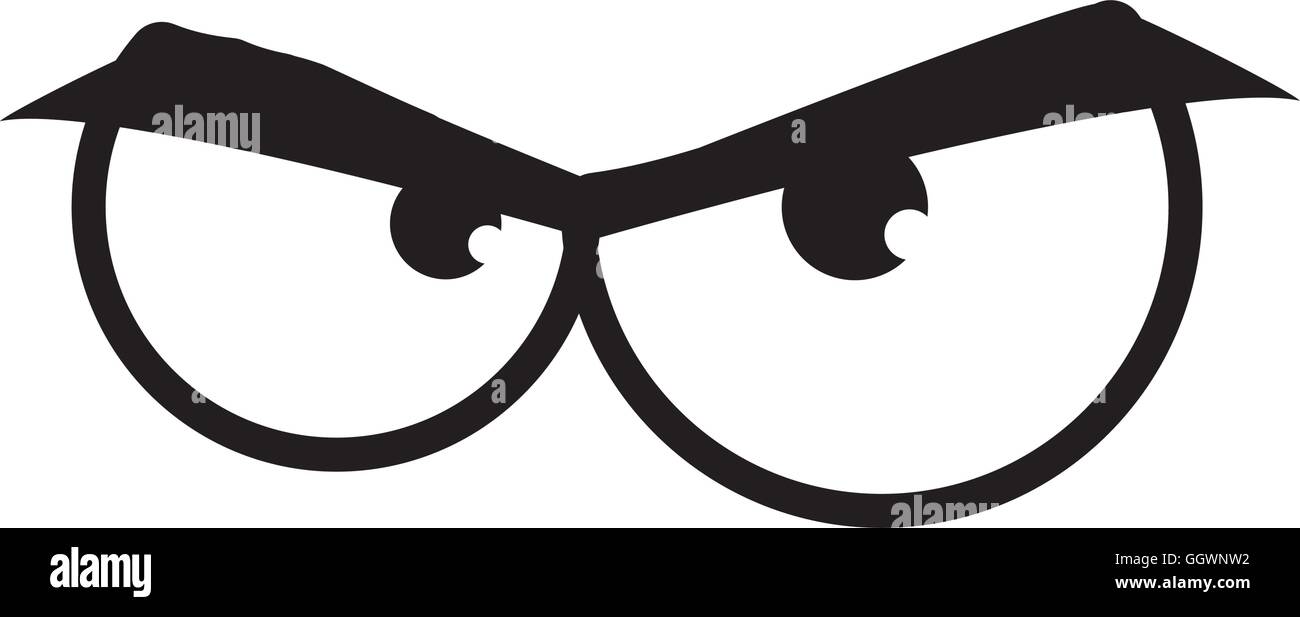 eye angry look vision optical icon. Vector graphic Stock Vector Image ...