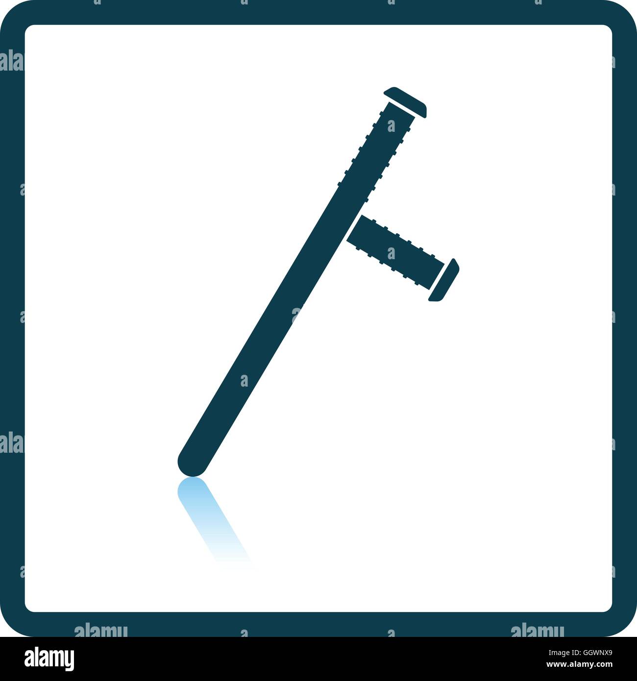 Police baton icon. Shadow reflection design. Vector illustration Stock ...