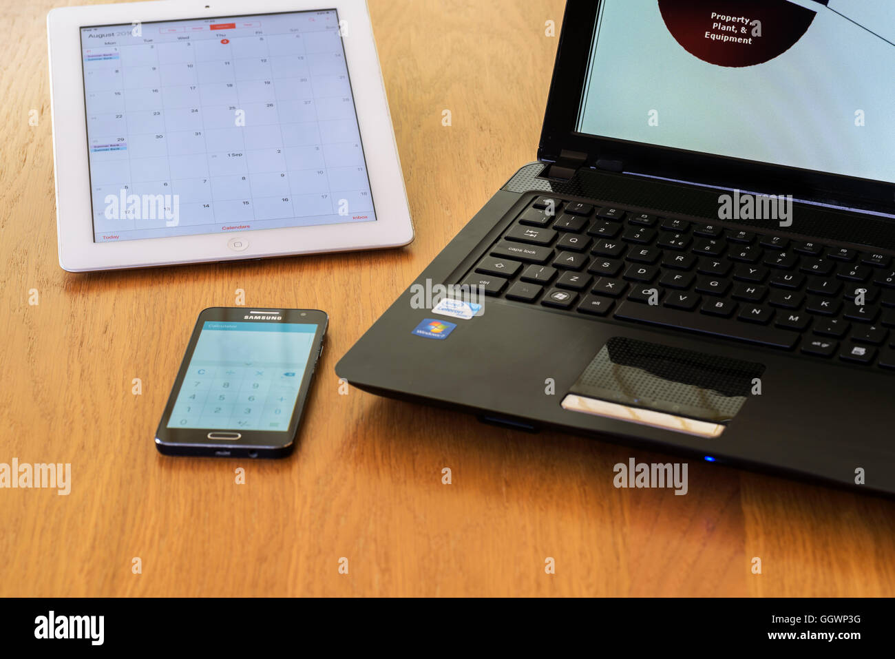 Computer laptop phone tablet hi-res stock photography and images - Alamy