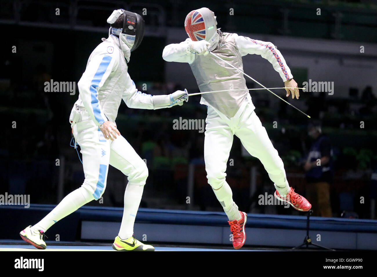 Great Britain's Richard Kruse (right) and Italy's Andrea Cassara in ...