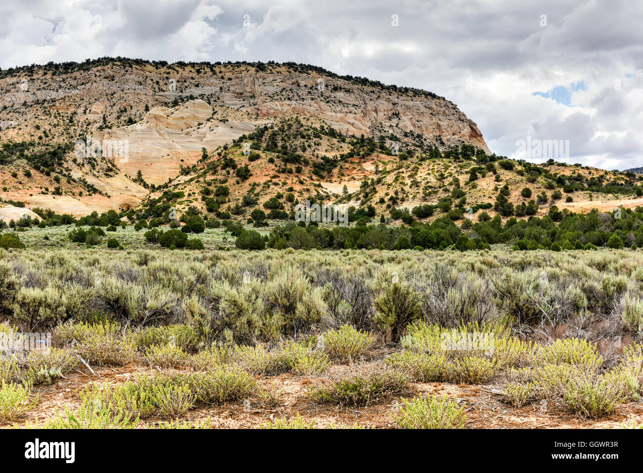 Rock formations along the Johnson Canyon Road in Utah, USA Stock Photo ...