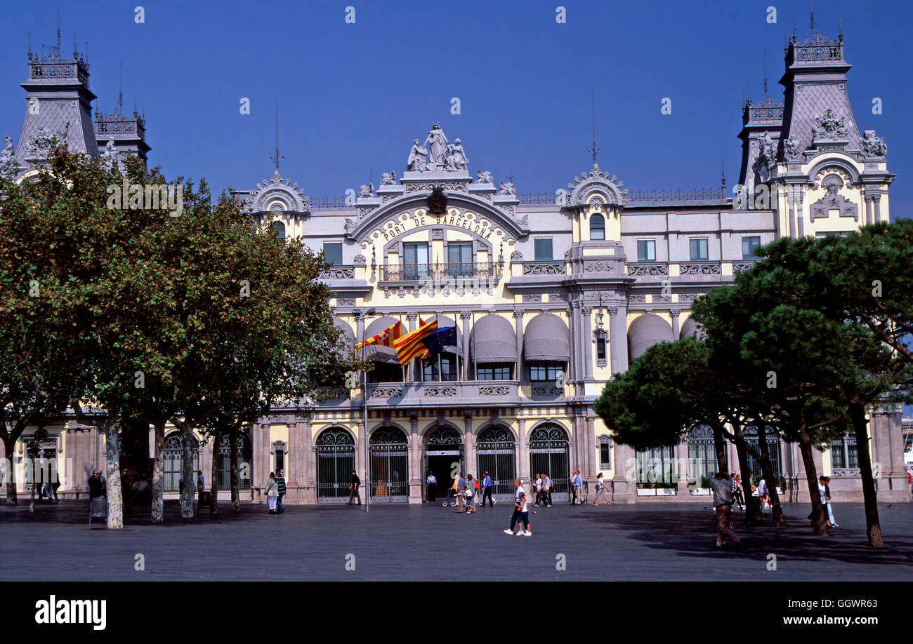 Port of Barcelona Building,Spain Stock Photo - Alamy