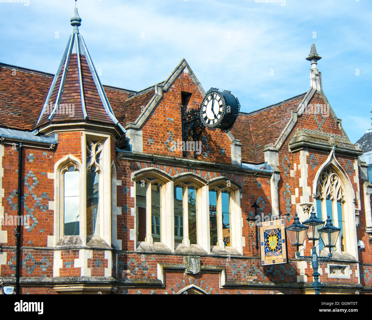 Victorian style Old Town Hall, built 1859 with a striking Gothic facade ...