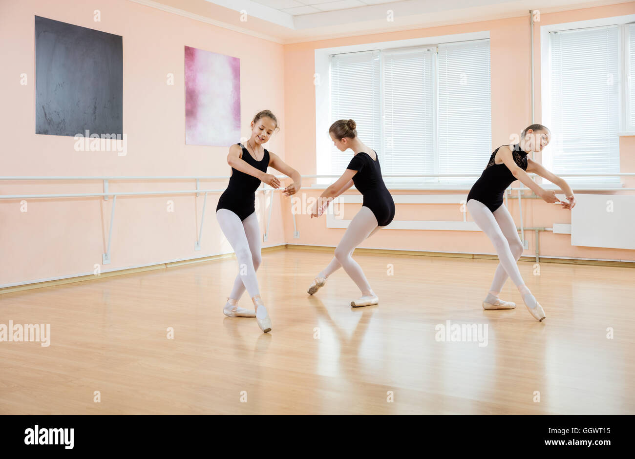 Young dancers at ballet class Stock Photo - Alamy