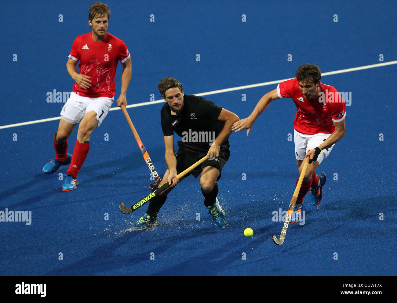 Great Britain's David Condon (right) and New Zealand's Blair Hilton ...