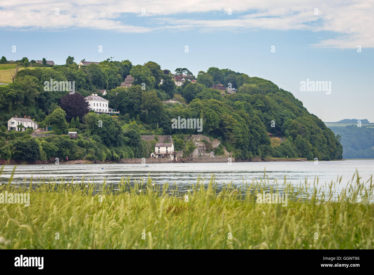 Laugharne village wales hi-res stock photography and images - Alamy