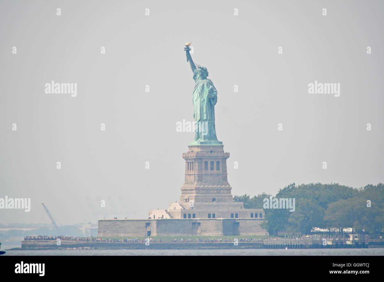 The Statue of Liberty in New York Harbor Stock Photo - Alamy