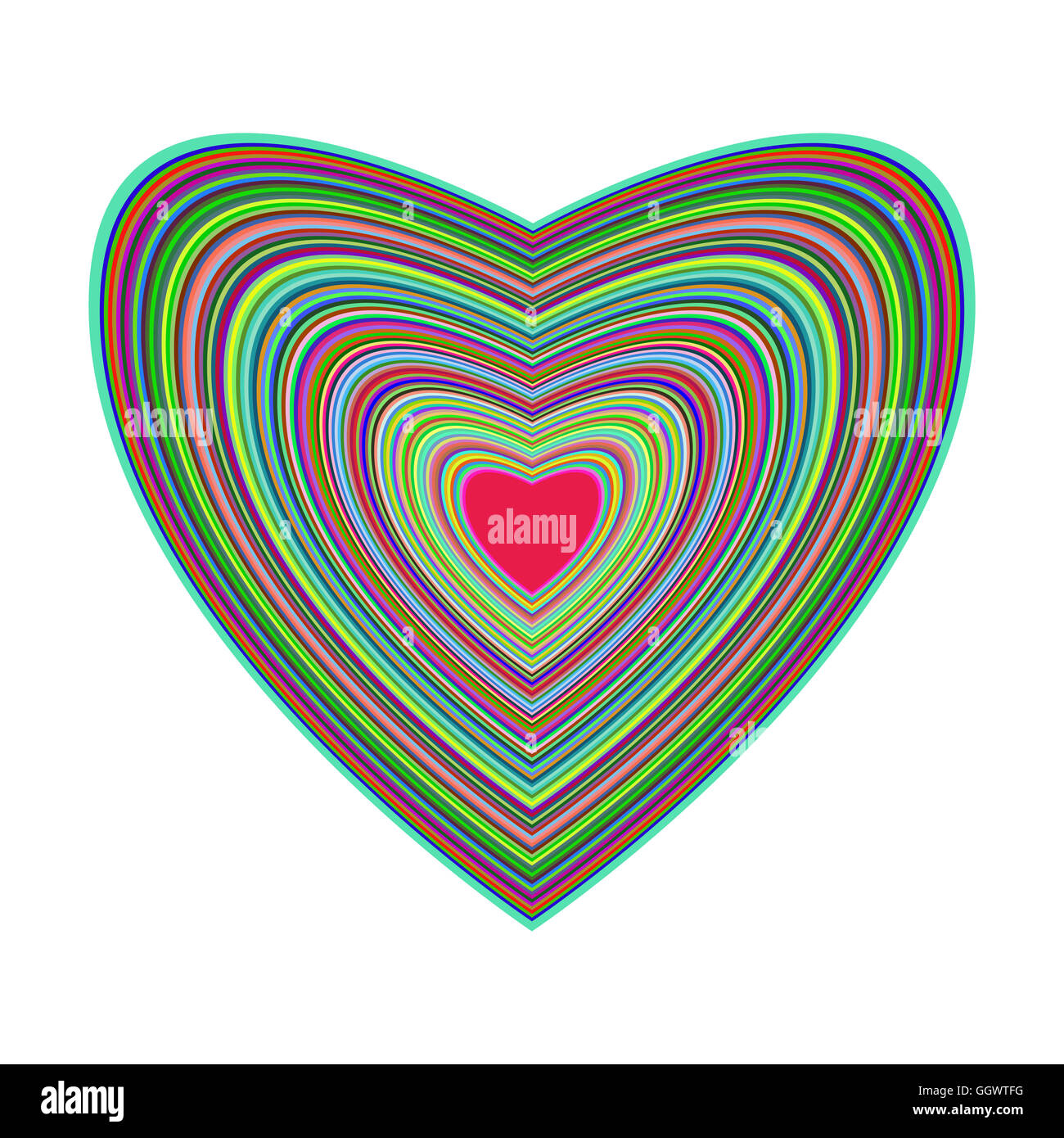 Colorful heart icon hi-res stock photography and images - Alamy