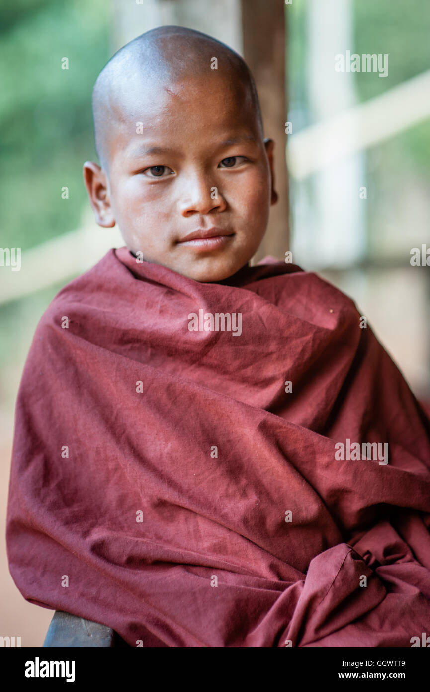Young Buddhist Monk Stock Photo - Alamy