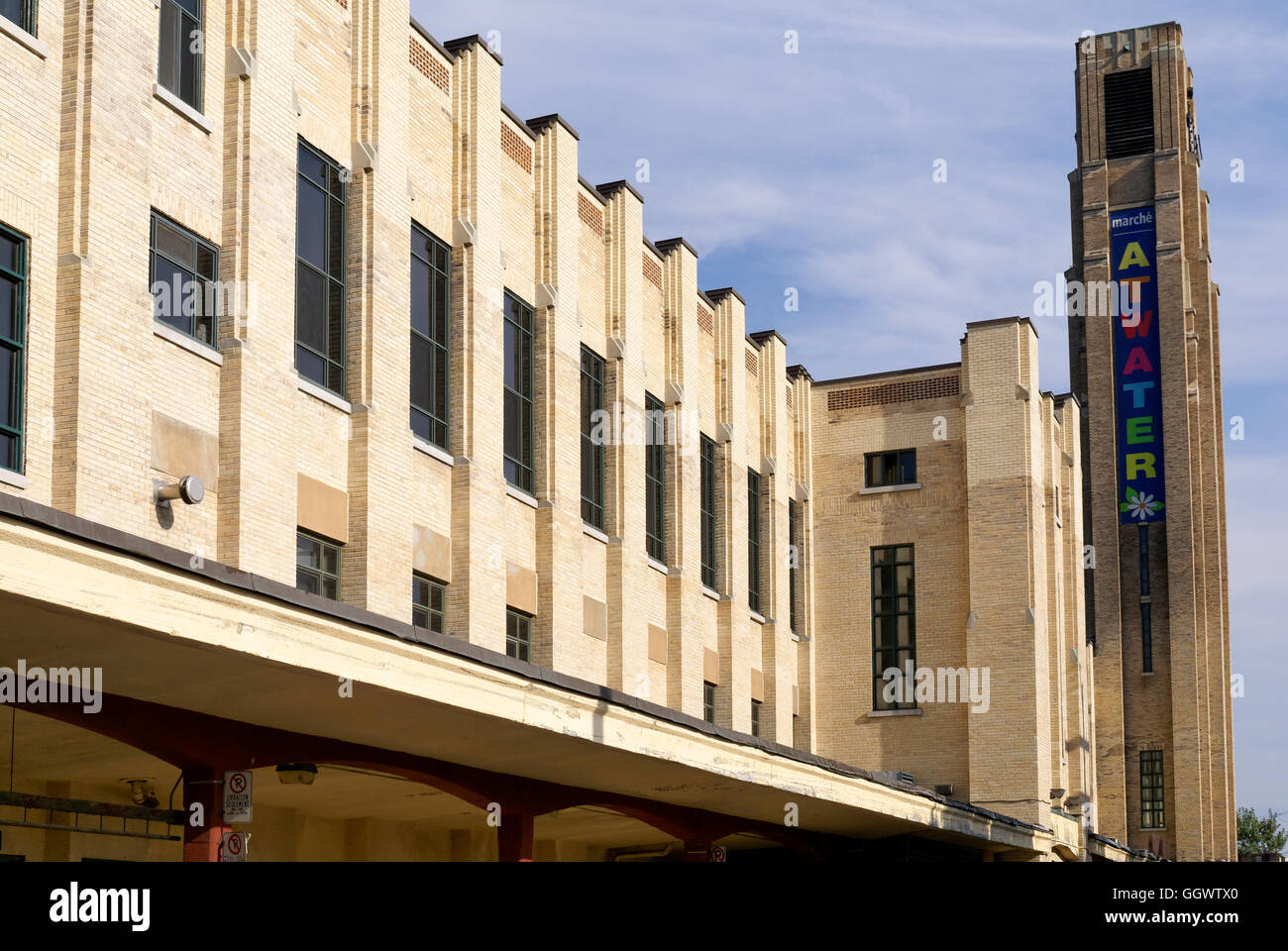 Exterior of the Atwater Market or Marché Atwater building, Montreal ...