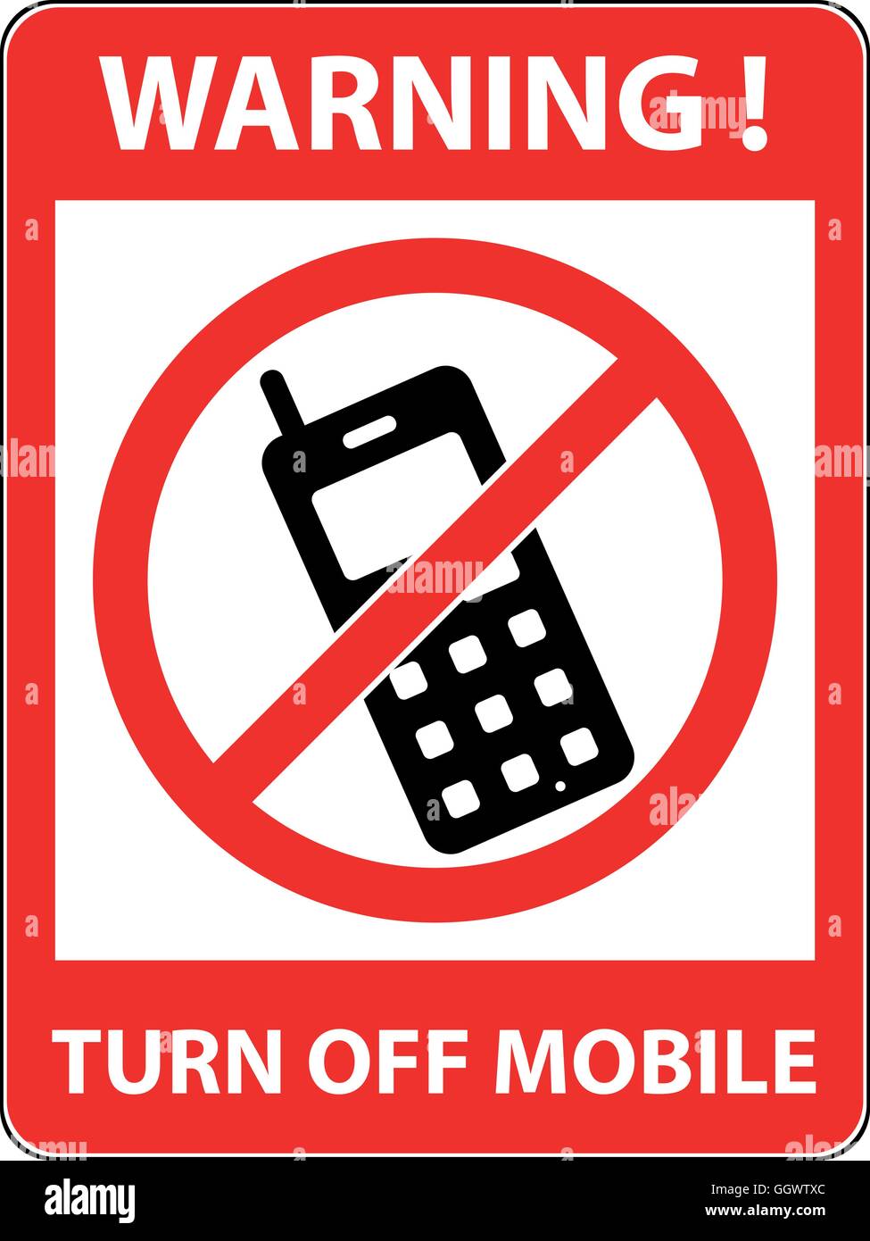 No phone, telephone prohibited symbol. Vector Stock Vector Image & Art ...
