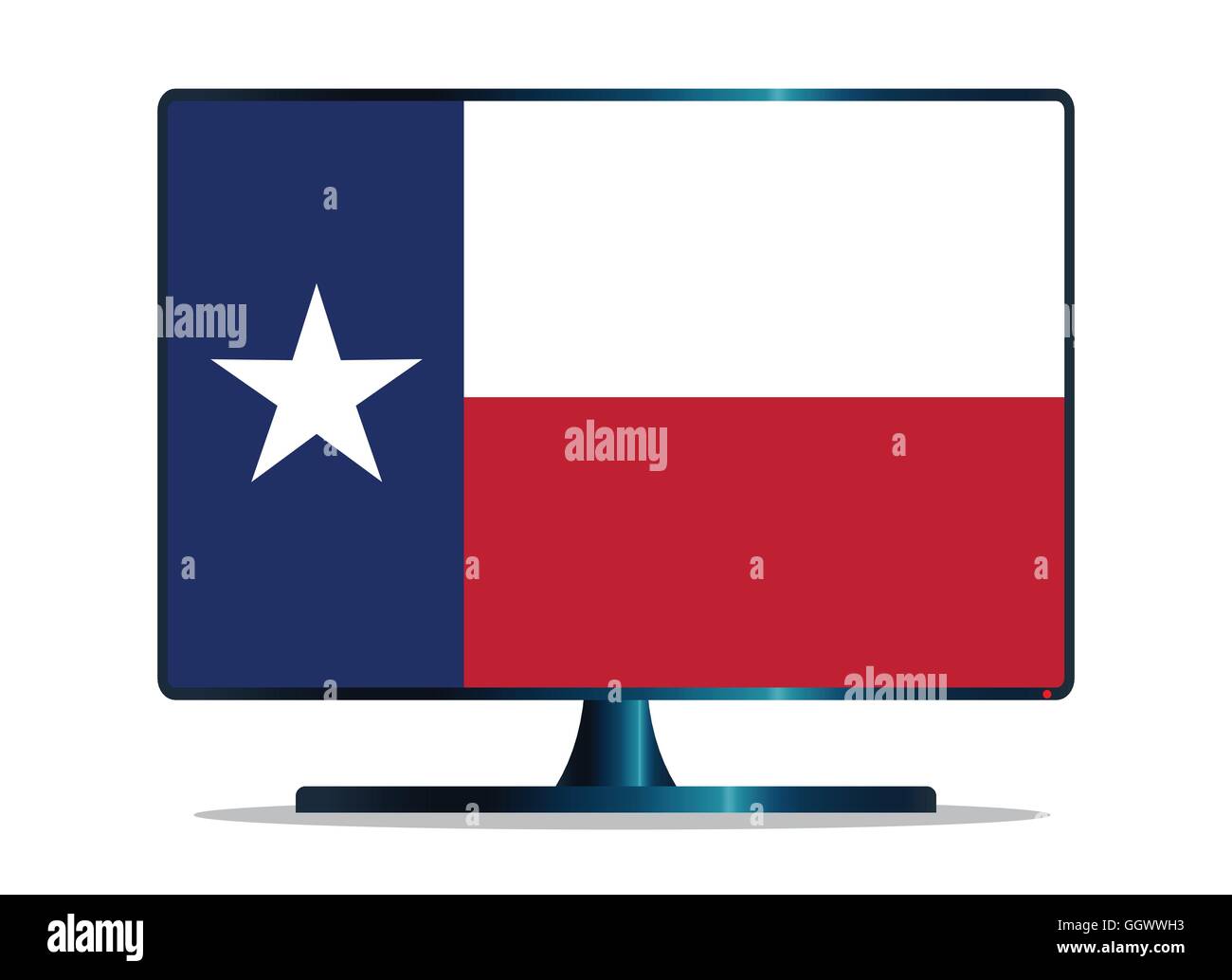 Monitor with a blue screen Stock Vector Images - Alamy