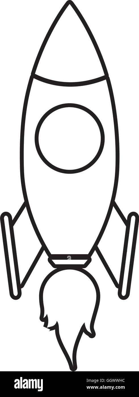 Rocket spaceship science icon. Vector graphic Stock Vector Image & Art ...