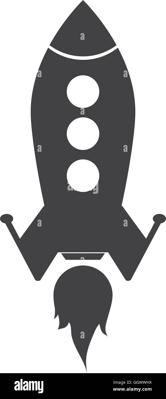 Rocket spaceship science icon. Vector graphic Stock Vector Image & Art ...