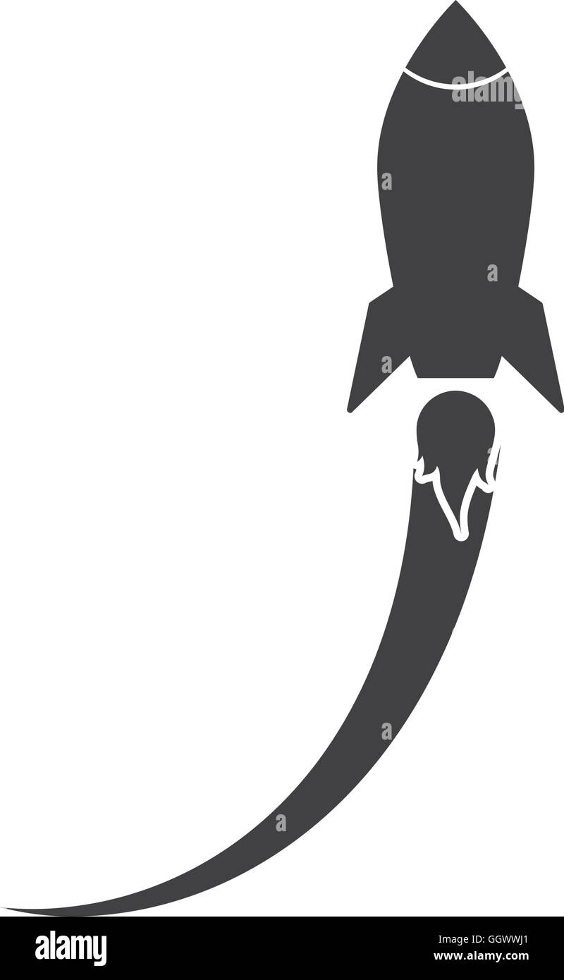 Rocket spaceship science icon. Vector graphic Stock Vector Image & Art ...