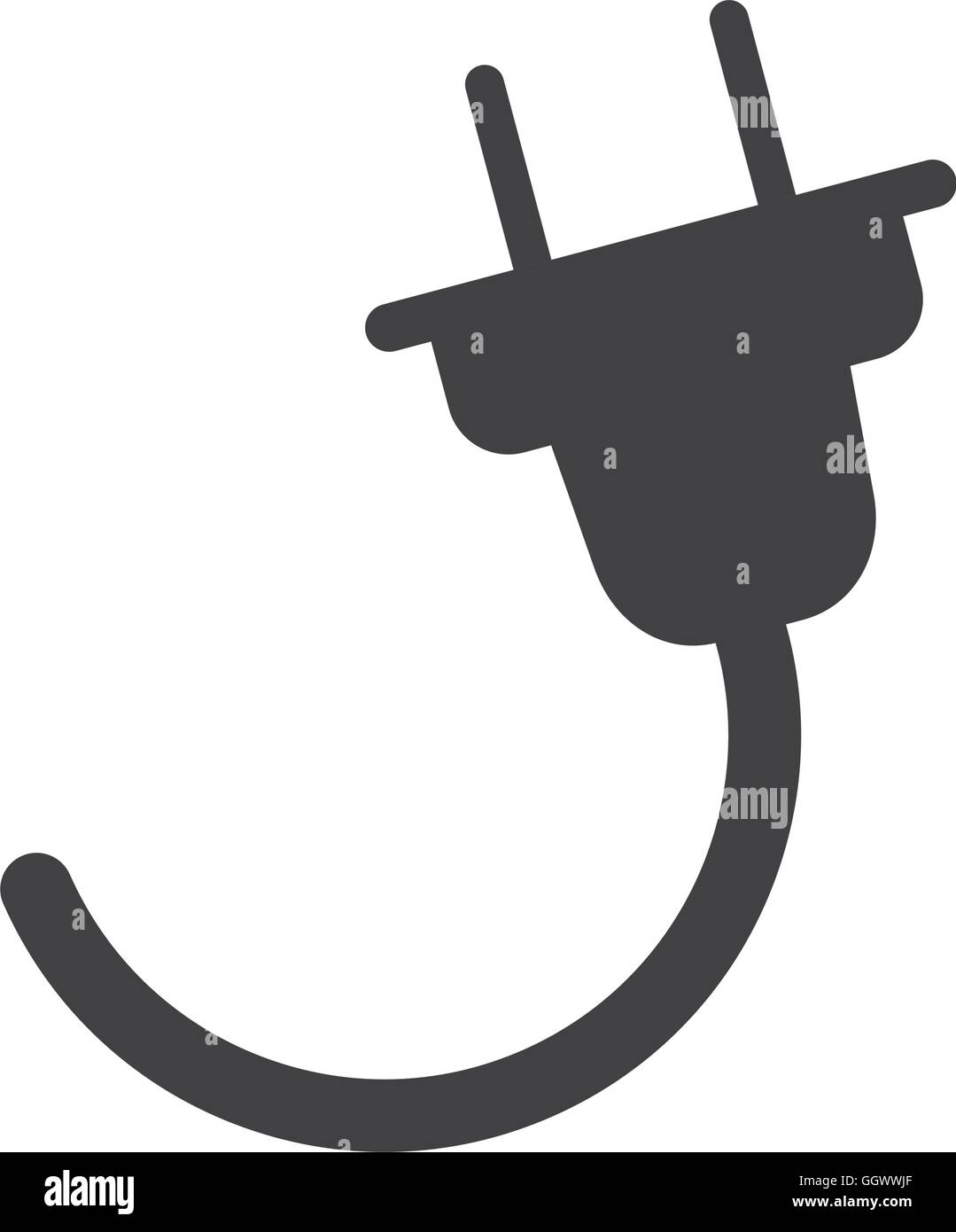 plug power energy technology icon. Vector graphic Stock Vector Image ...