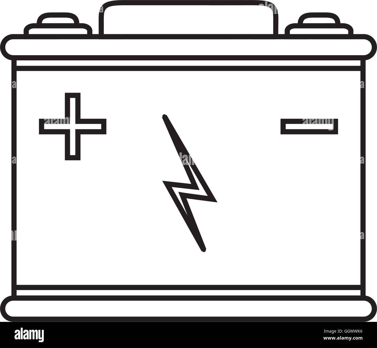 battery power energy technology icon. Vector graphic Stock Vector Image ...