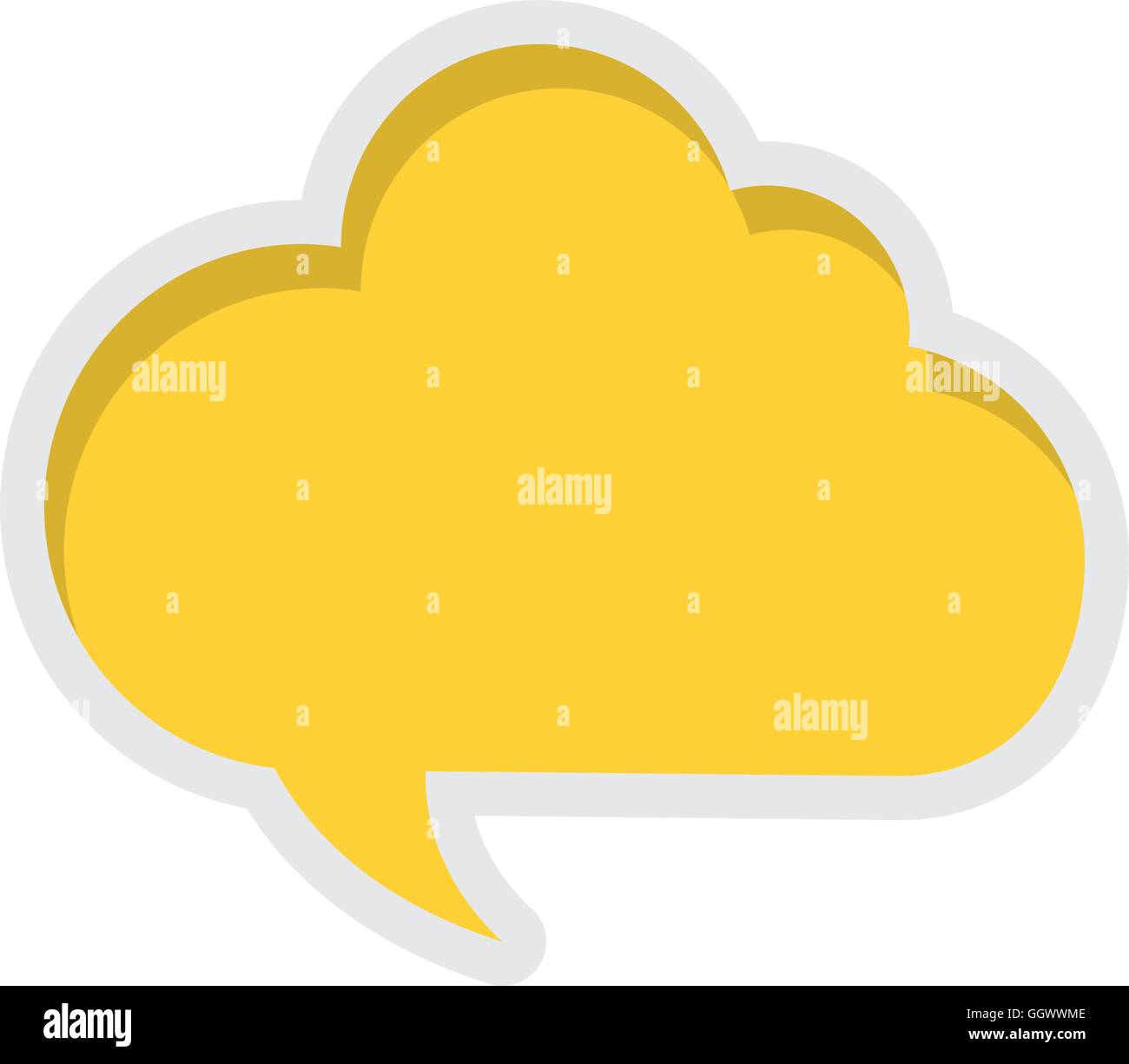 bubble message communication icon. Vector graphic Stock Vector Image ...