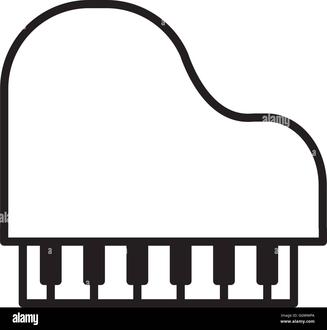 piano music melody sound icon. Vector graphic Stock Vector Image & Art ...
