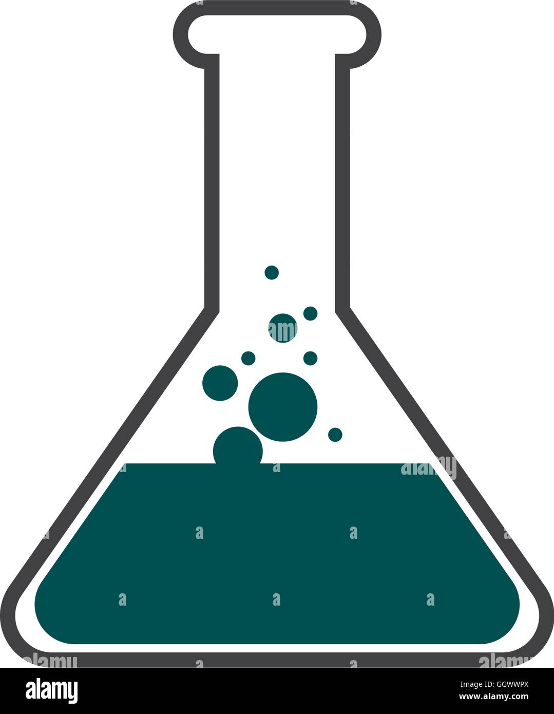 flask laboratory science icon. Vector graphic Stock Vector Image & Art ...