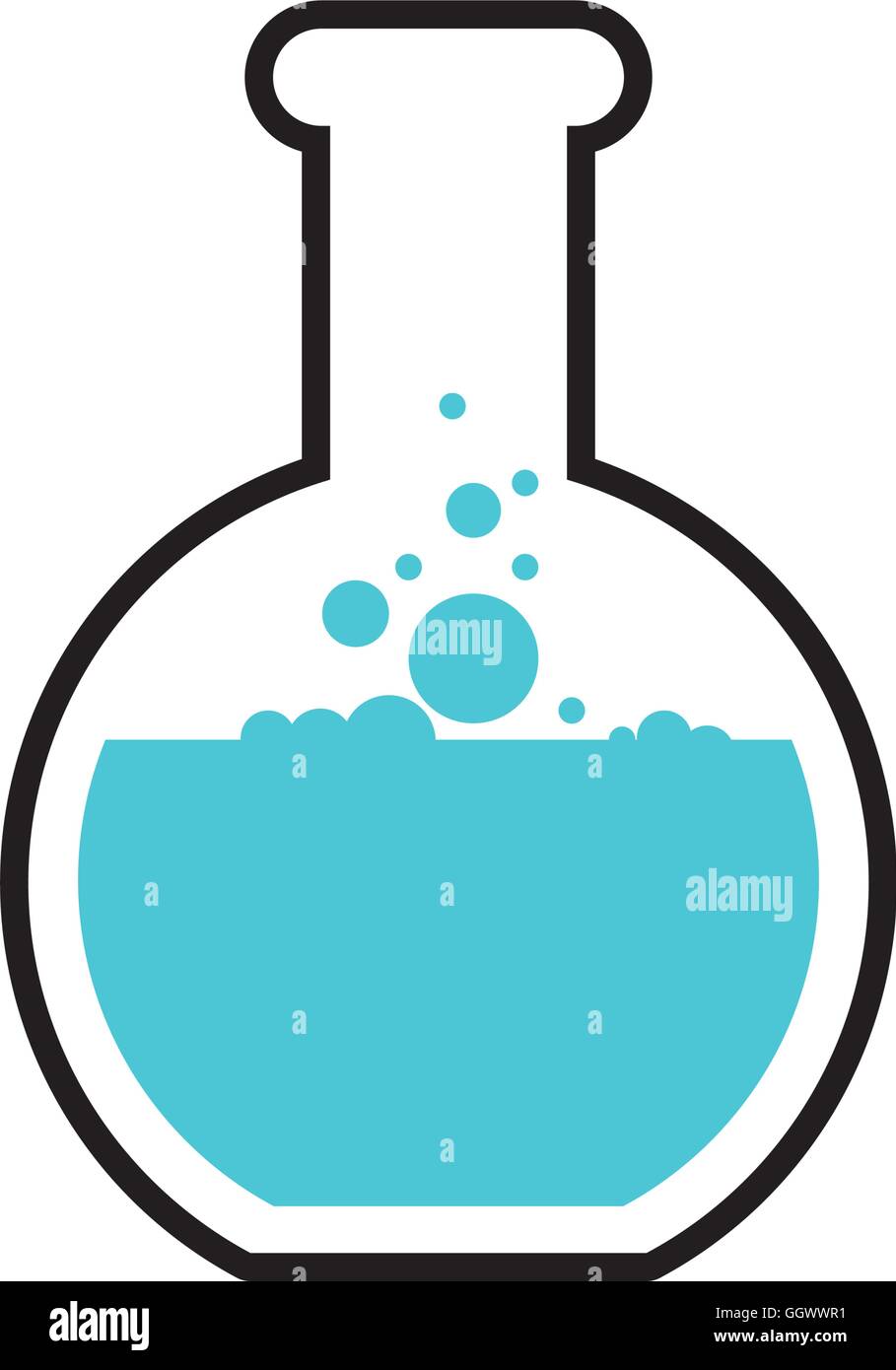 flask laboratory science icon. Vector graphic Stock Vector Image & Art ...