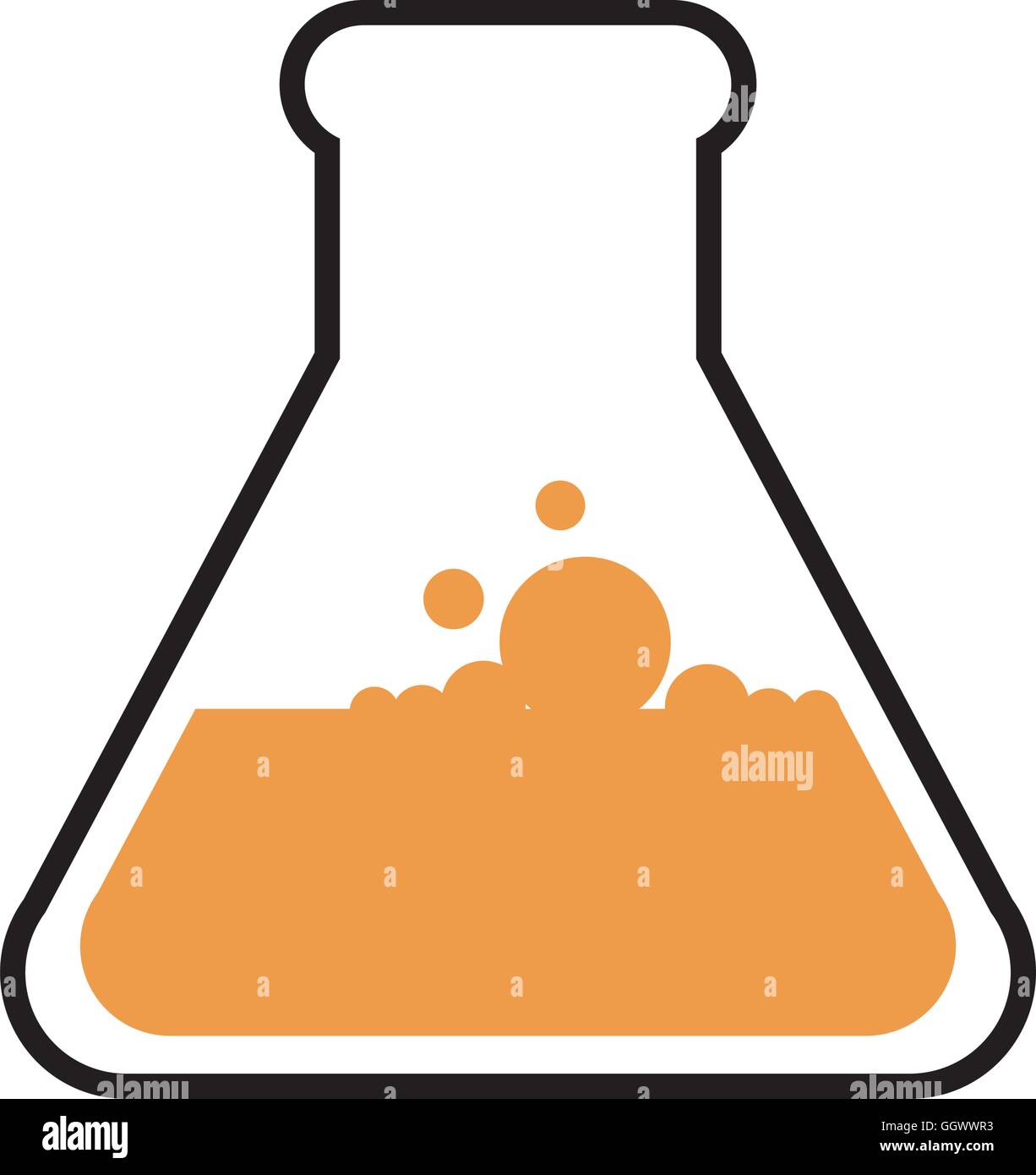 flask laboratory science icon. Vector graphic Stock Vector Image & Art ...