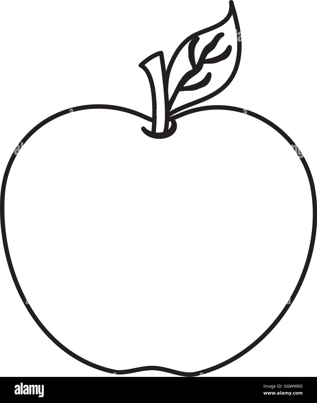 apple fruit healthy food icon. Vector graphic Stock Vector Image & Art ...
