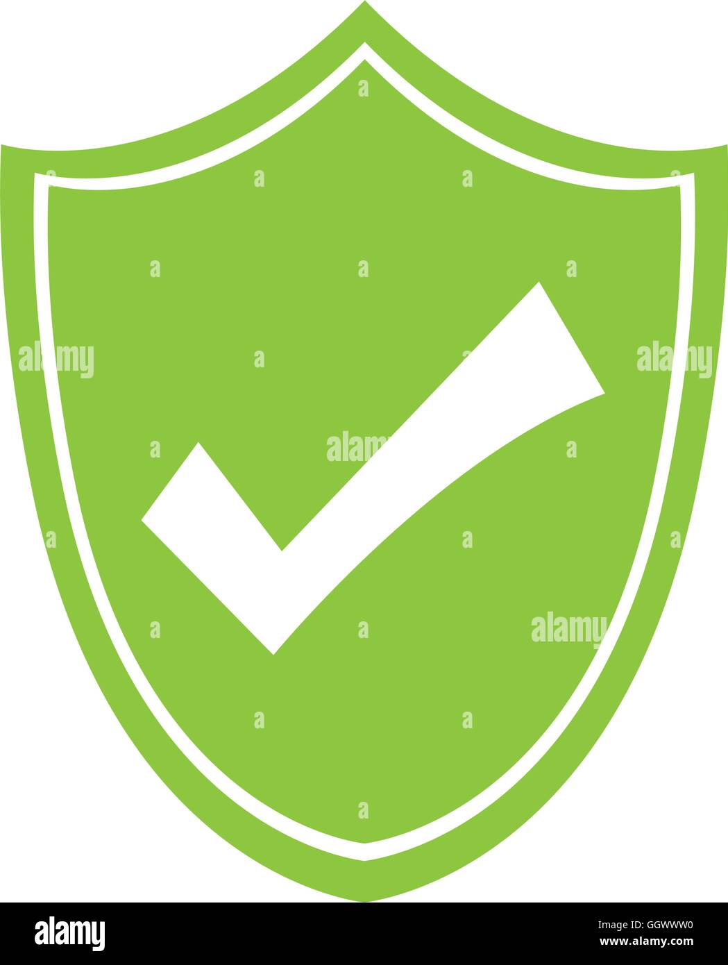check mark shield security system icon. Vector graphic Stock Vector ...