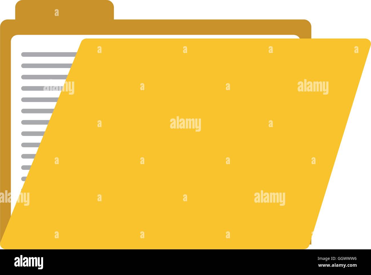 folder file yellow document info icon. Vector graphic Stock Vector ...