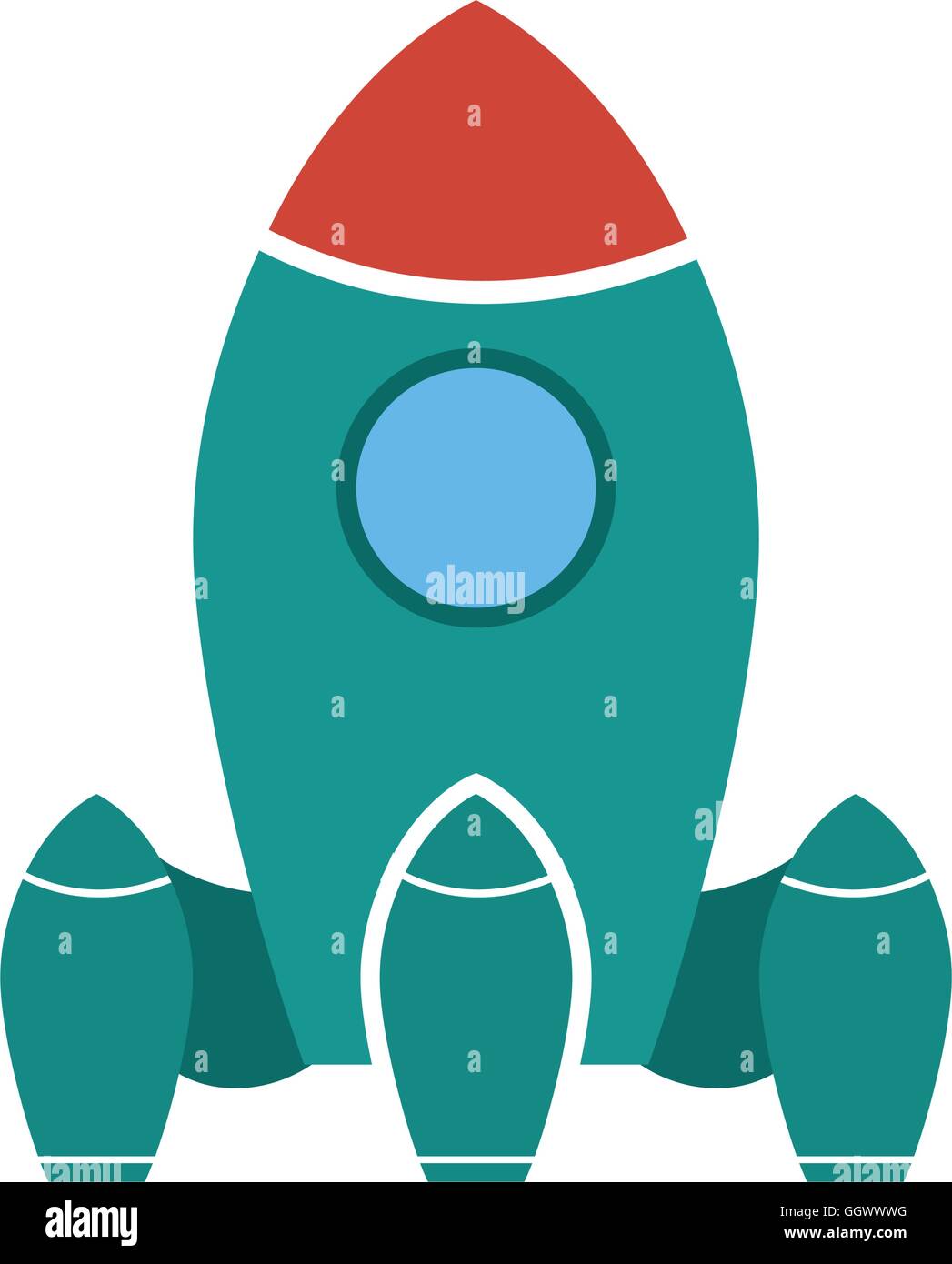 Rocket spaceship science icon. Vector graphic Stock Vector Image & Art ...