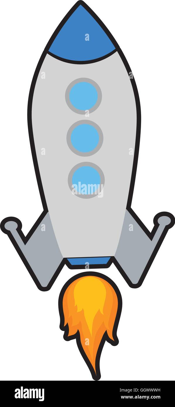 Rocket spaceship science icon. Vector graphic Stock Vector Image & Art ...