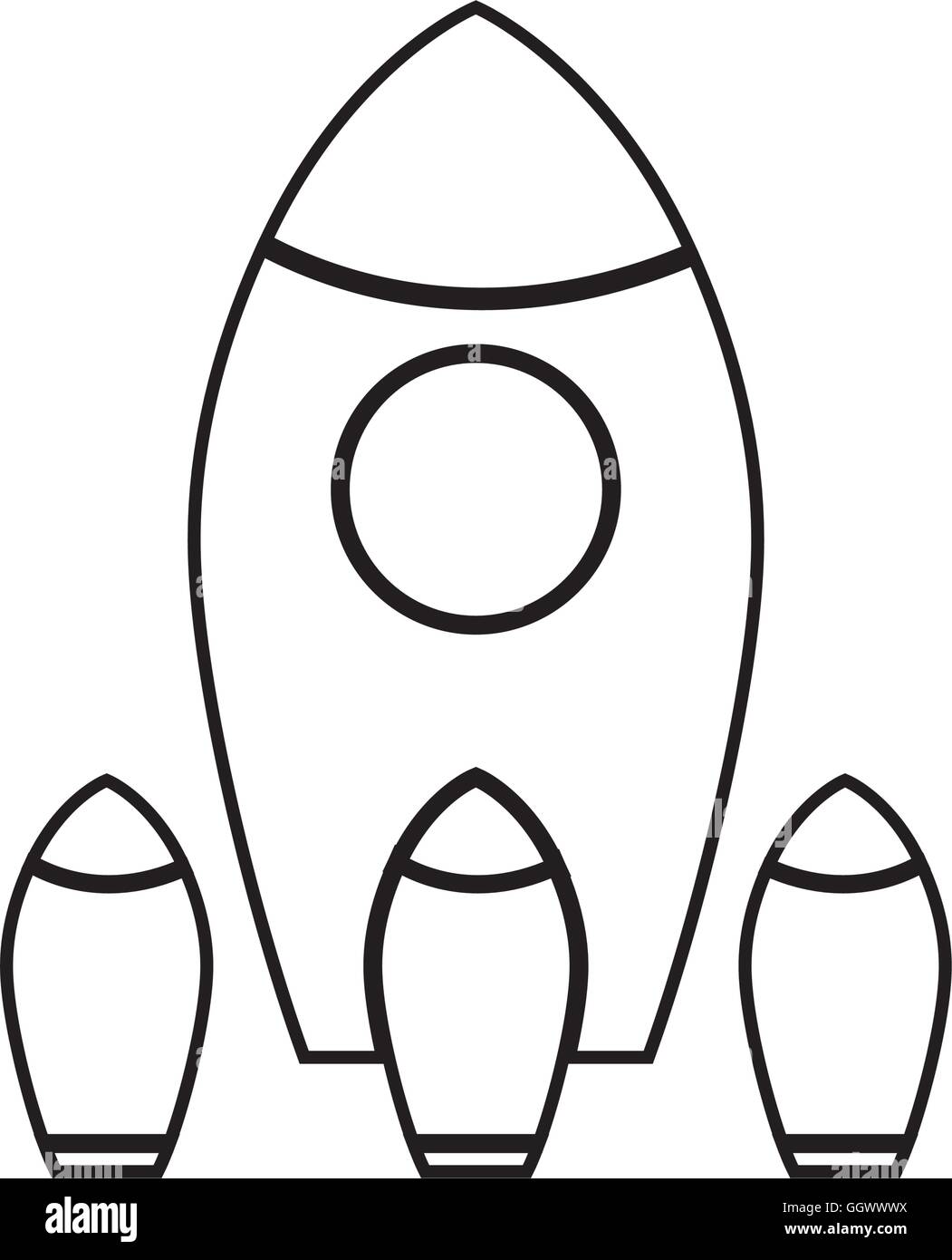 Rocket spaceship science icon. Vector graphic Stock Vector Image & Art ...