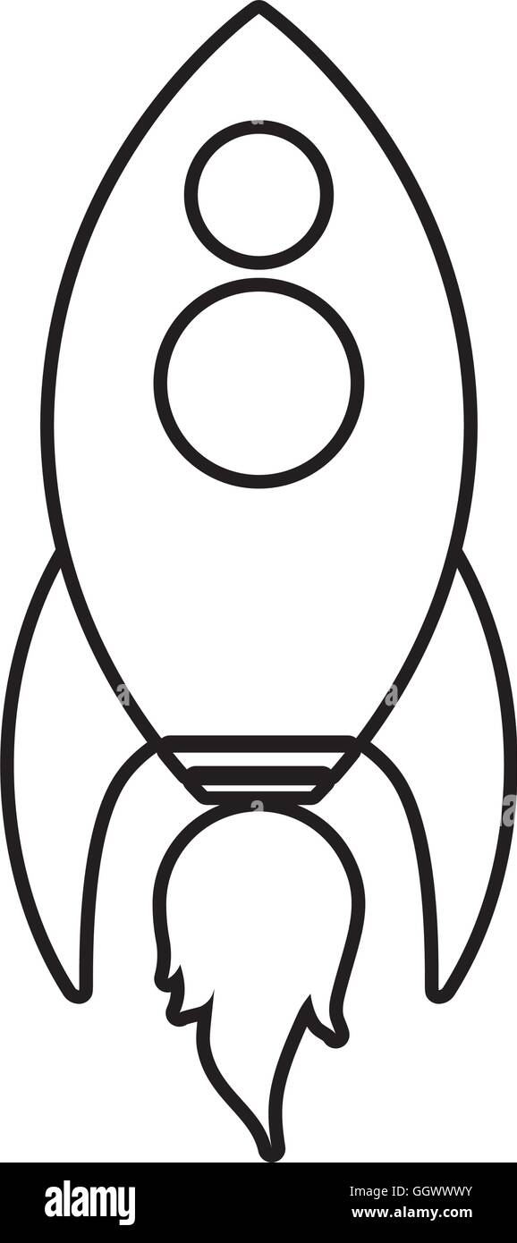 Rocket spaceship science icon. Vector graphic Stock Vector Image & Art ...