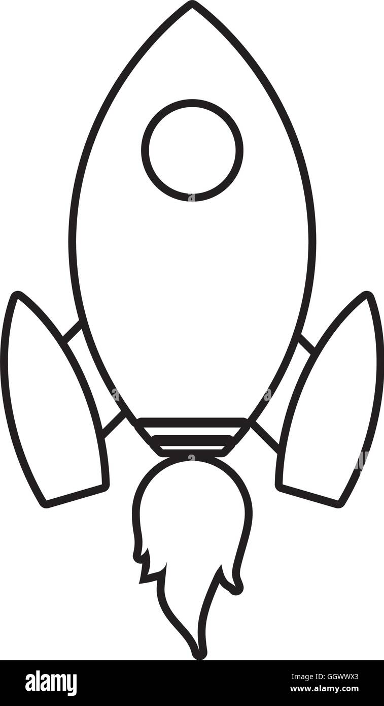 Rocket spaceship science icon. Vector graphic Stock Vector Image & Art ...