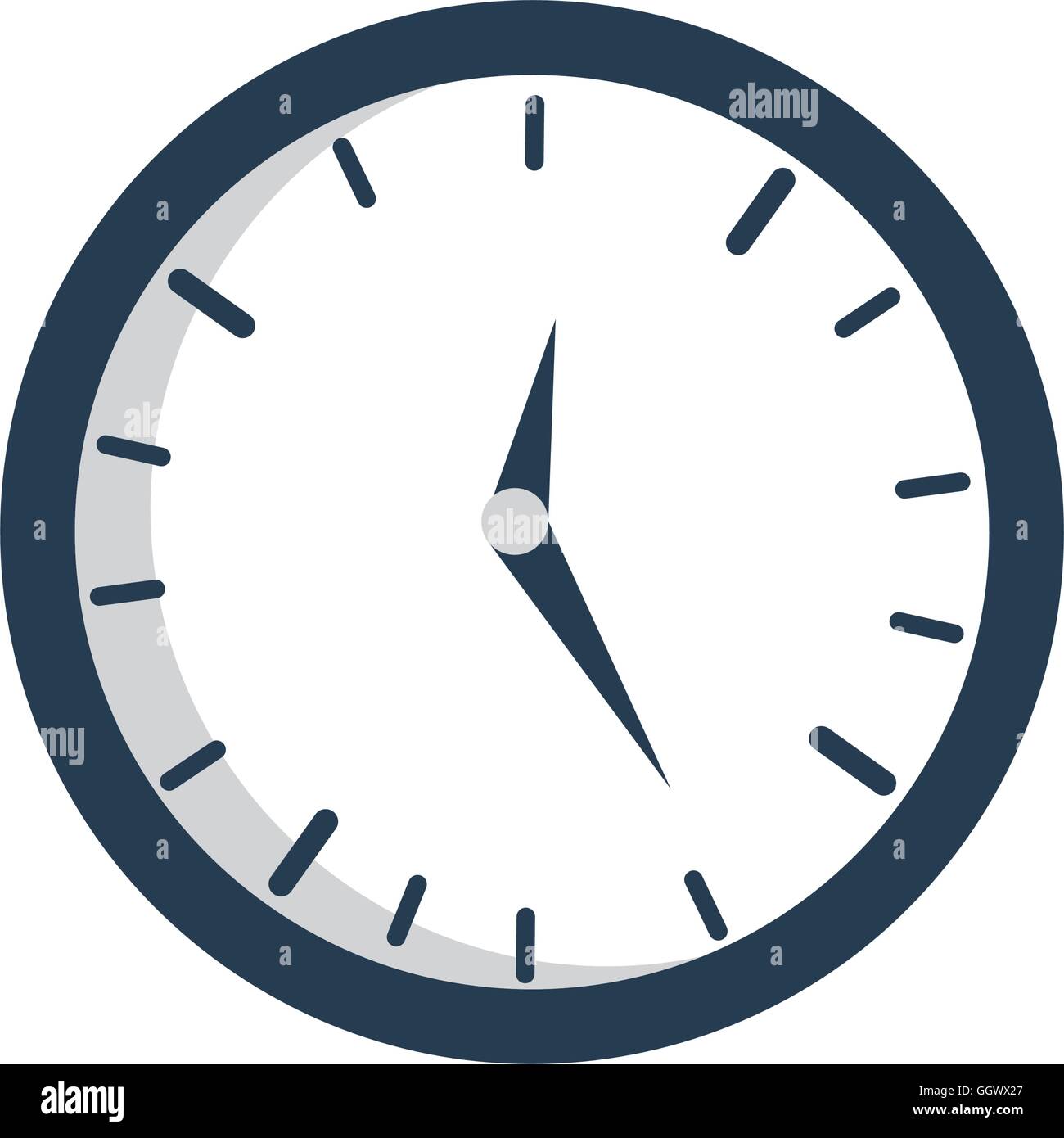 time traditional clock simple icon. Vector graphic Stock Vector Image ...