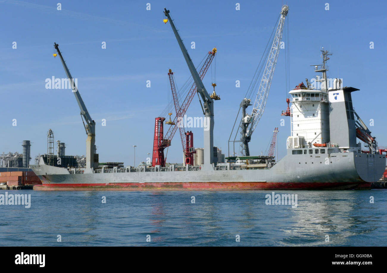 Tropic Unity a general cargo ship in the Port of Palm Beach South ...