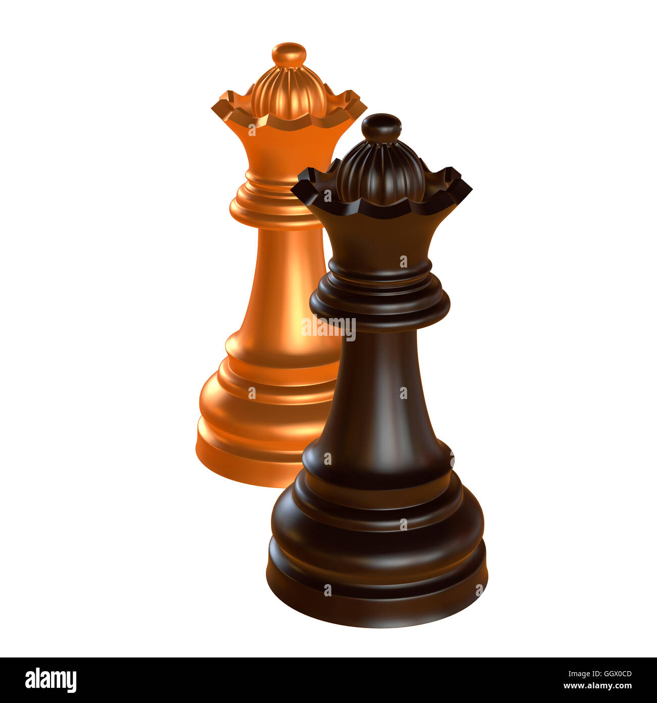 3d illustration of isolated chess game figurine Stock Photo - Alamy