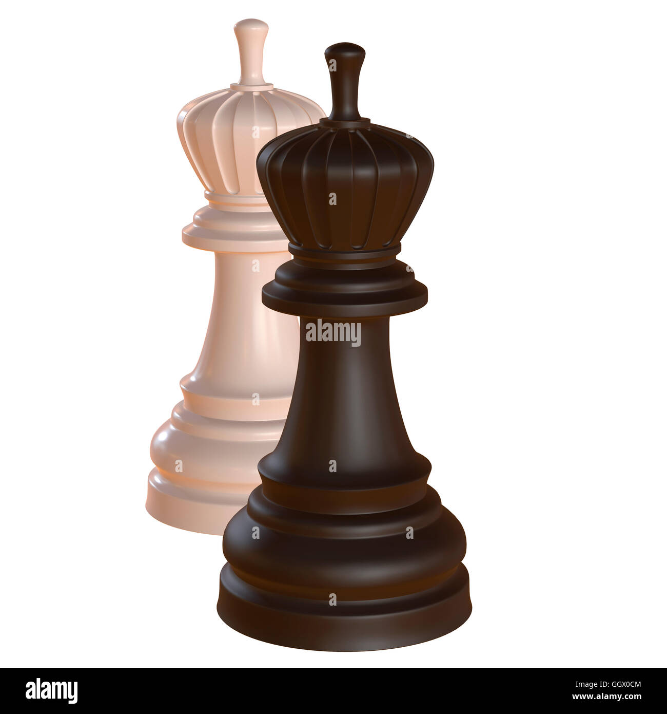 3d illustration of isolated chess game figurine Stock Photo - Alamy