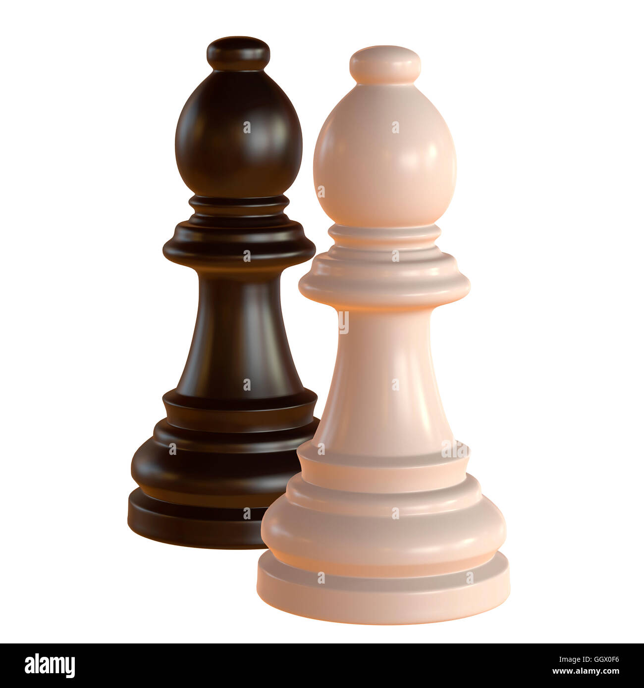 3d illustration of isolated chess game figurine Stock Photo - Alamy