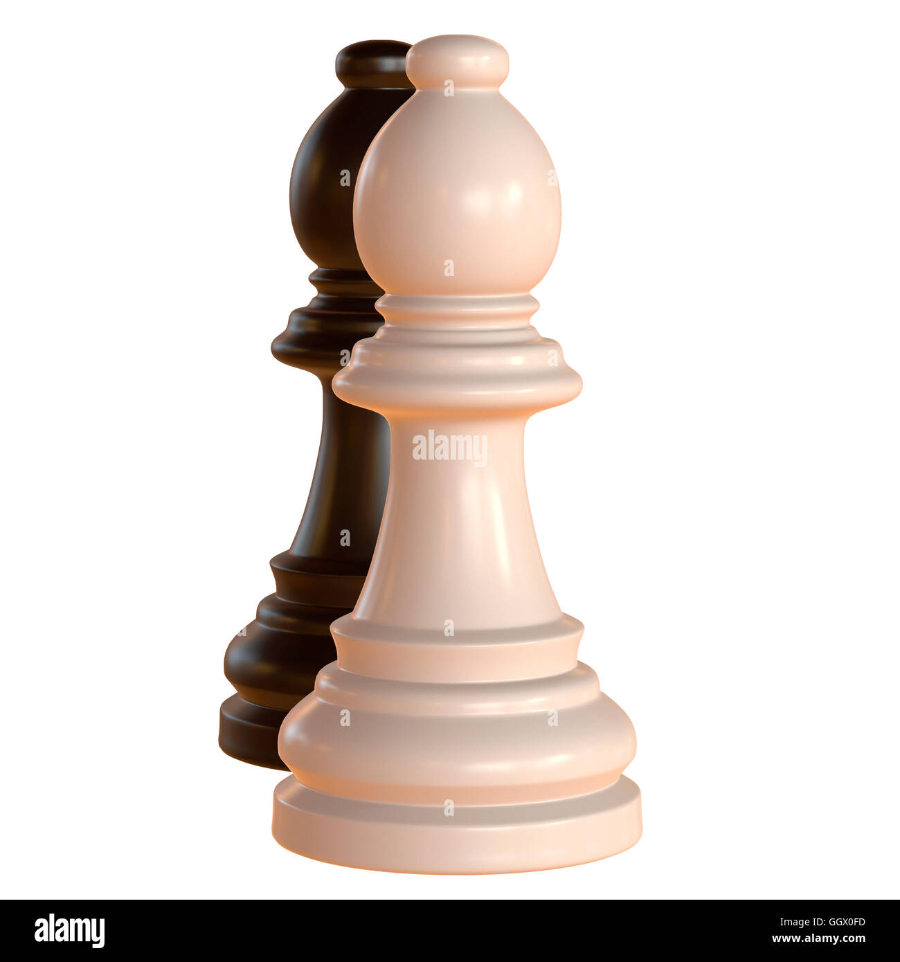 3d illustration of isolated chess game figurine Stock Photo - Alamy