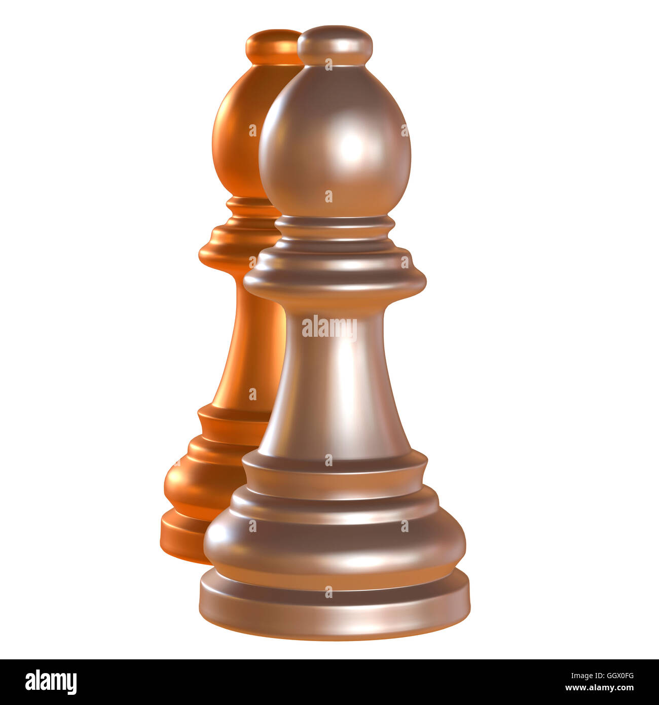 3d illustration of isolated chess game figurine Stock Photo - Alamy