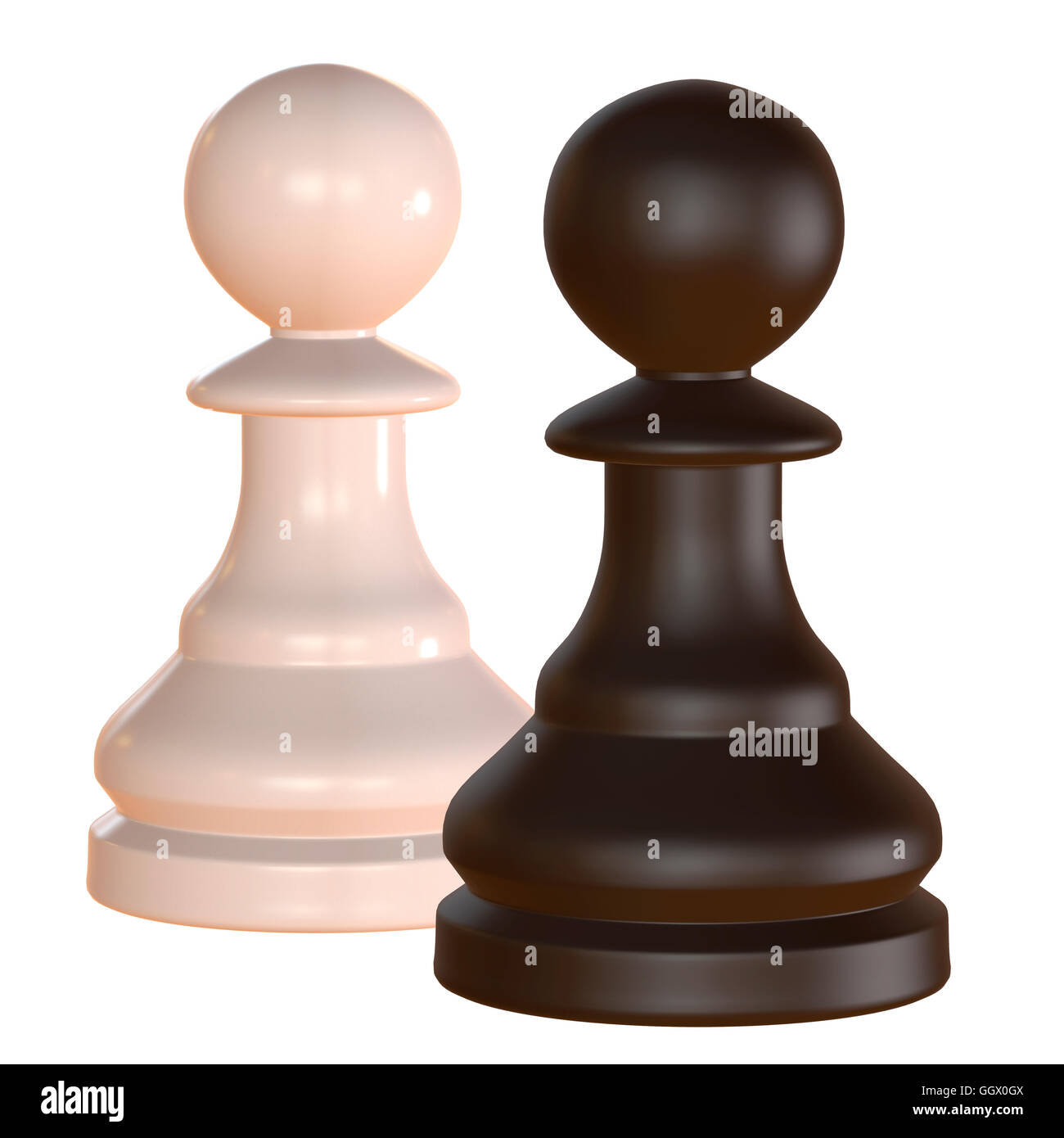 3d illustration of isolated chess game figurine Stock Photo - Alamy