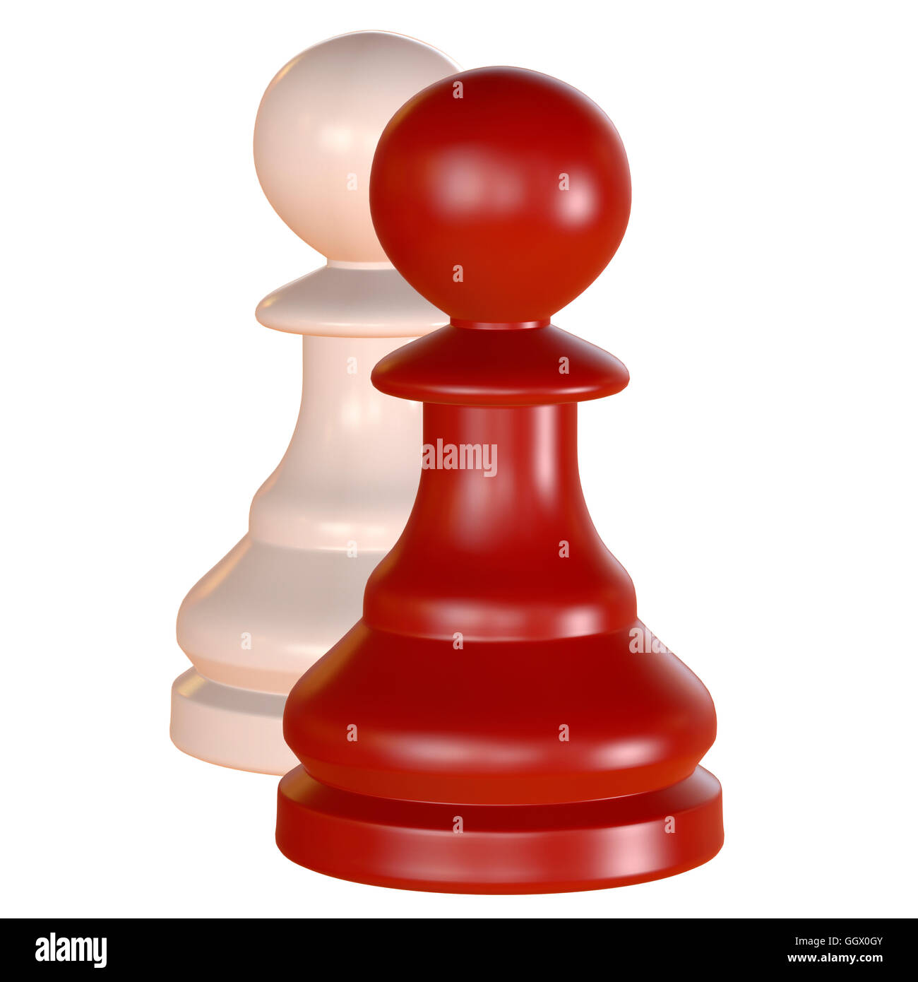 3d illustration of isolated chess game figurine Stock Photo - Alamy