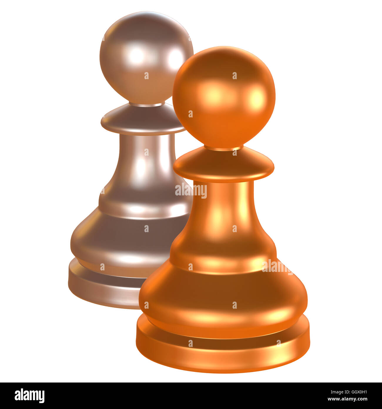 3d illustration of isolated chess game figurine Stock Photo - Alamy