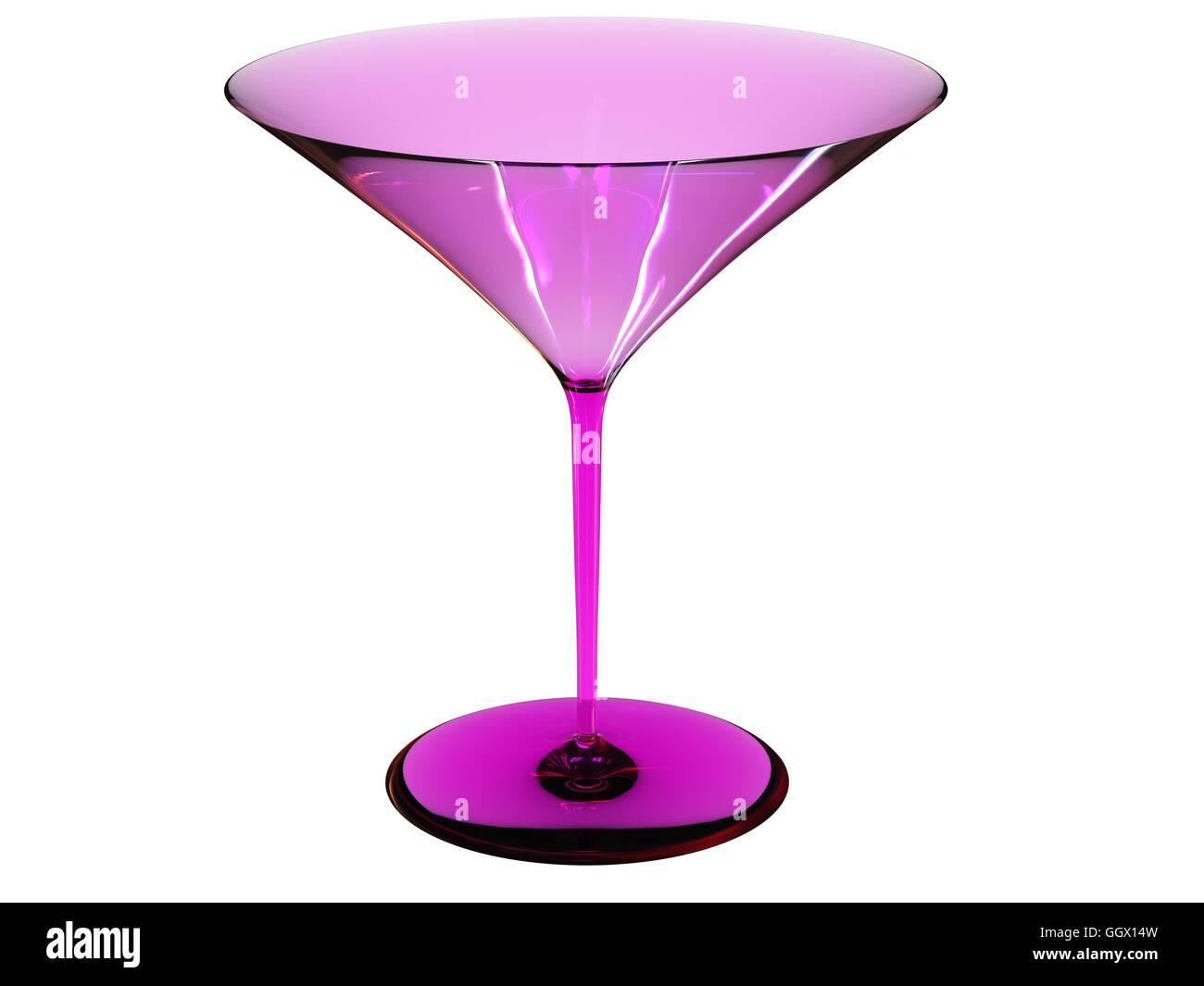 isolated glass render in violet tones Stock Photo - Alamy