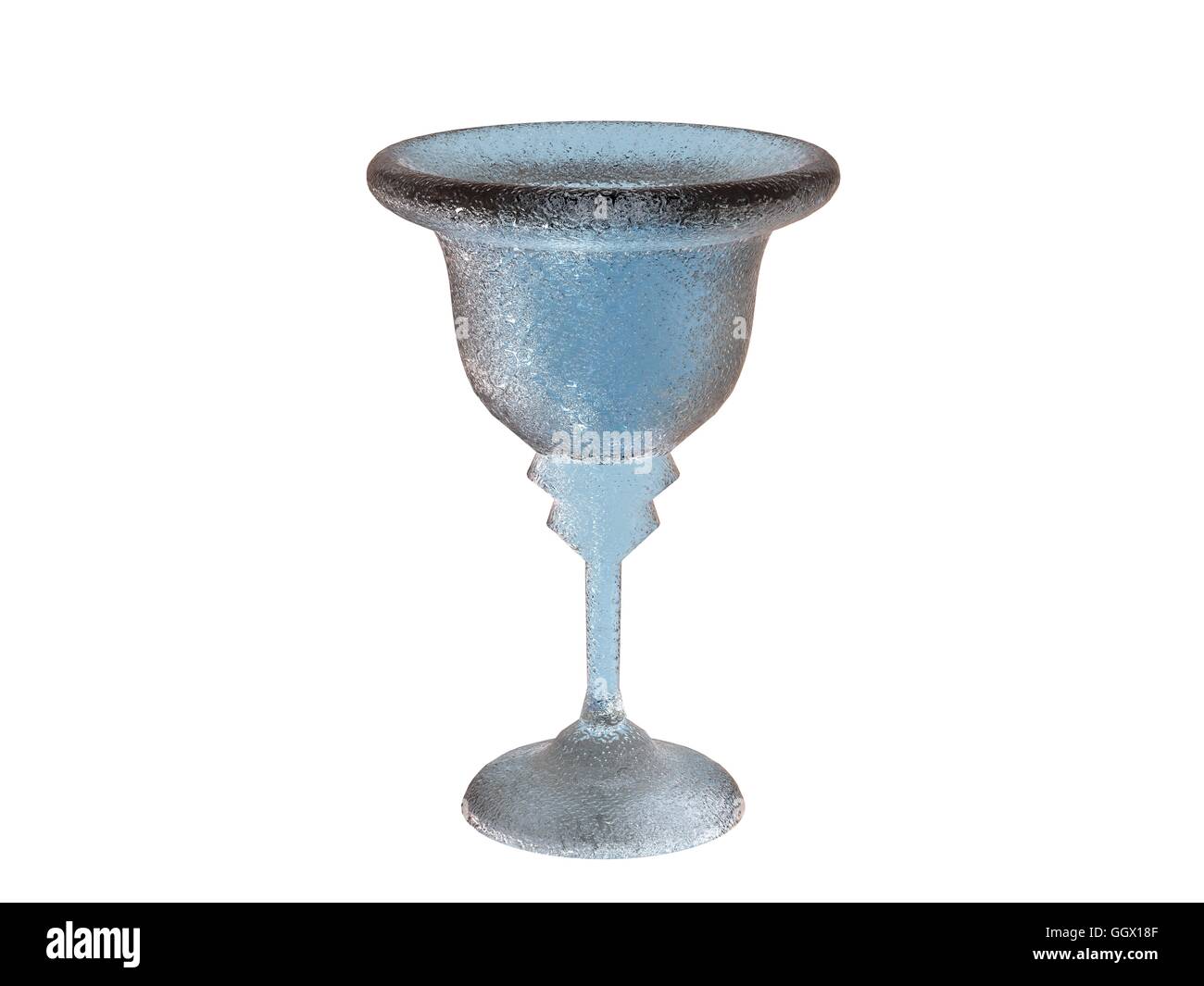 isolated glass render in blue tones Stock Photo - Alamy