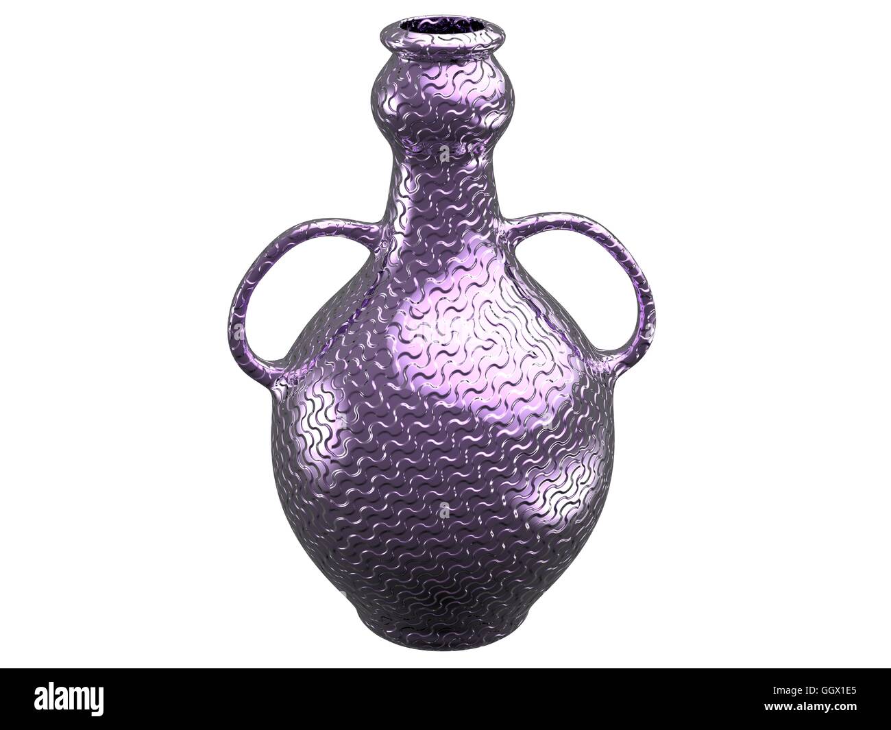 isolated elegant decorative jar with two handles Stock Photo - Alamy