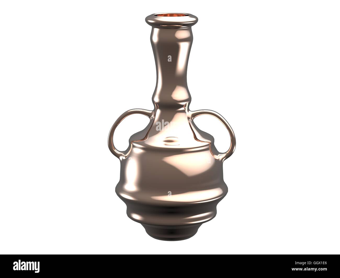 isolated elegant decorative jar with two handles Stock Photo - Alamy