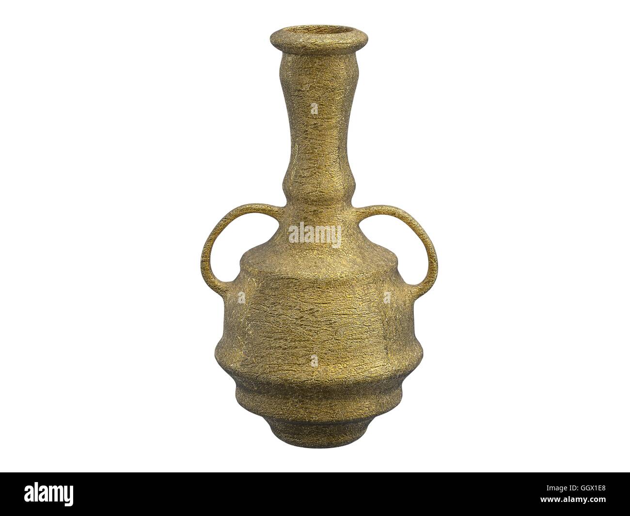isolated elegant decorative jar with two handles Stock Photo - Alamy