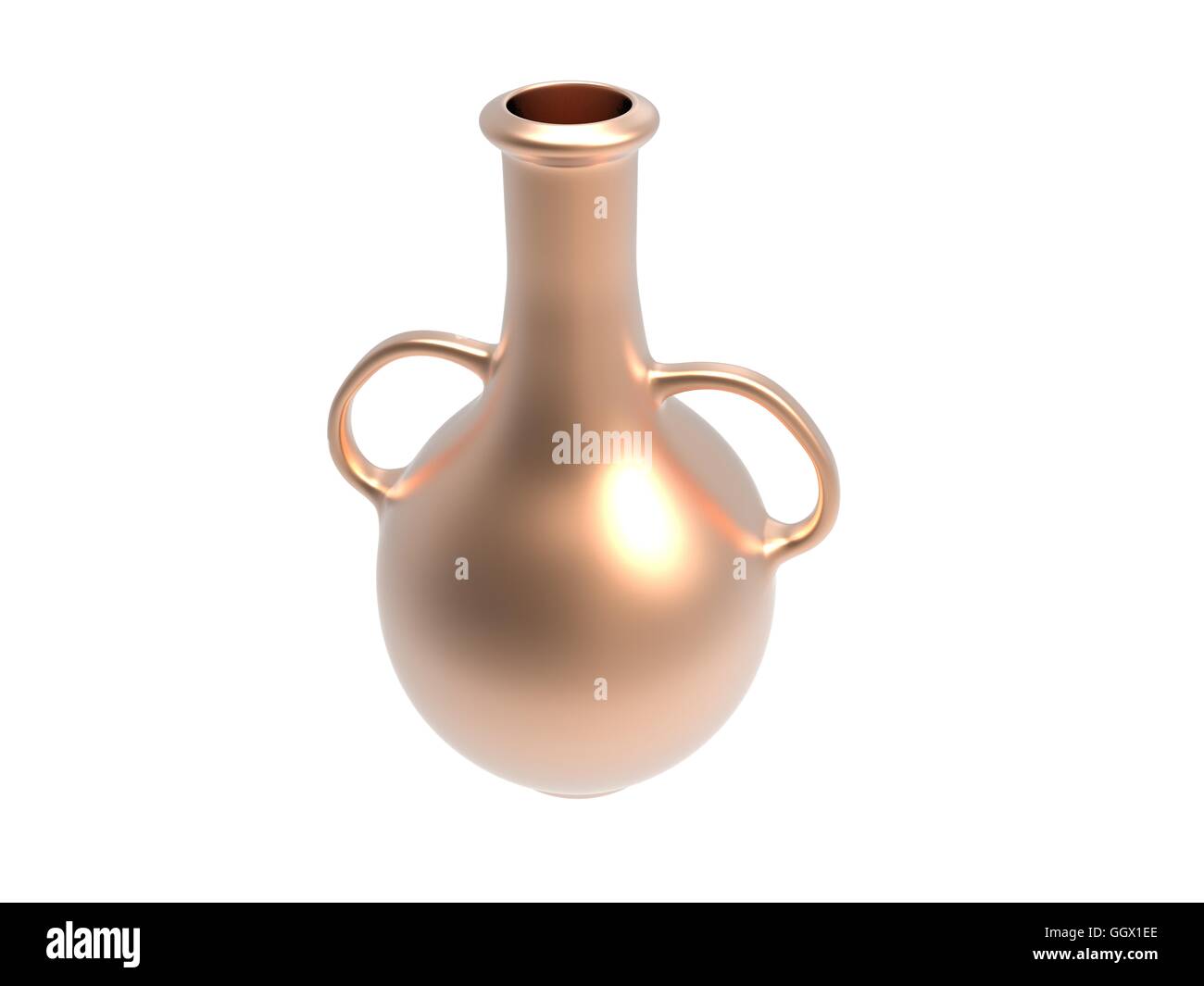isolated elegant decorative jar with two handles Stock Photo - Alamy